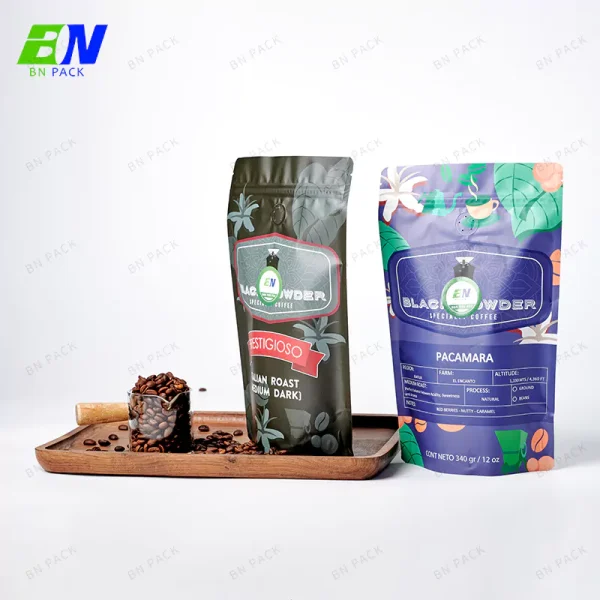 Sacos de café com fundo plano | Embalagens de café personalizadas
