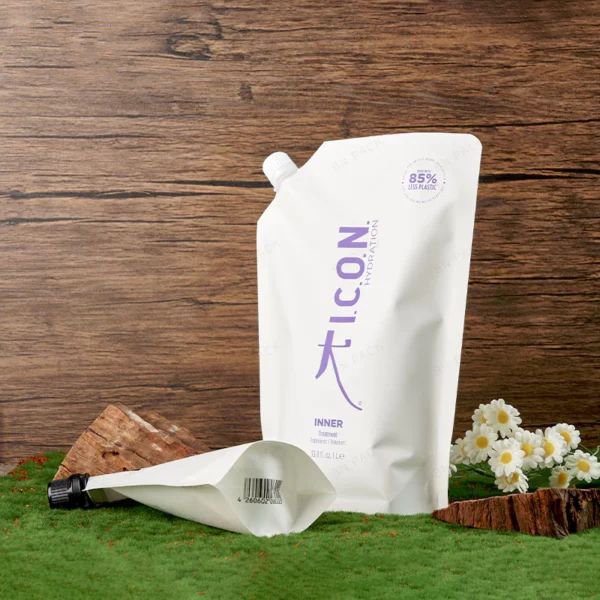 Embalagens flexíveis personalizadas em papel kraft ecológico com bico ...