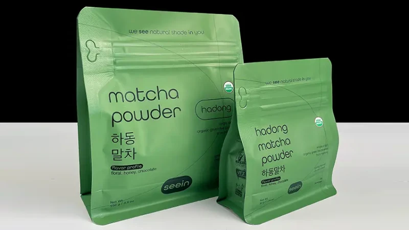 Color-Matched Pouches for Matcha Brands | Custom Bag Design | BN PACK