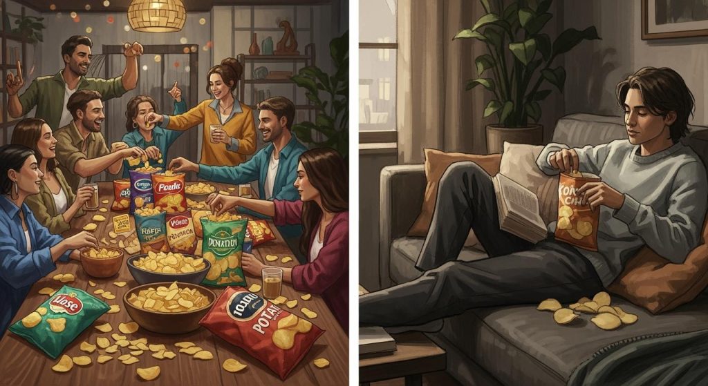 Finding the Perfect Potato Chips Bag Size for Parties and Solo Snacks
