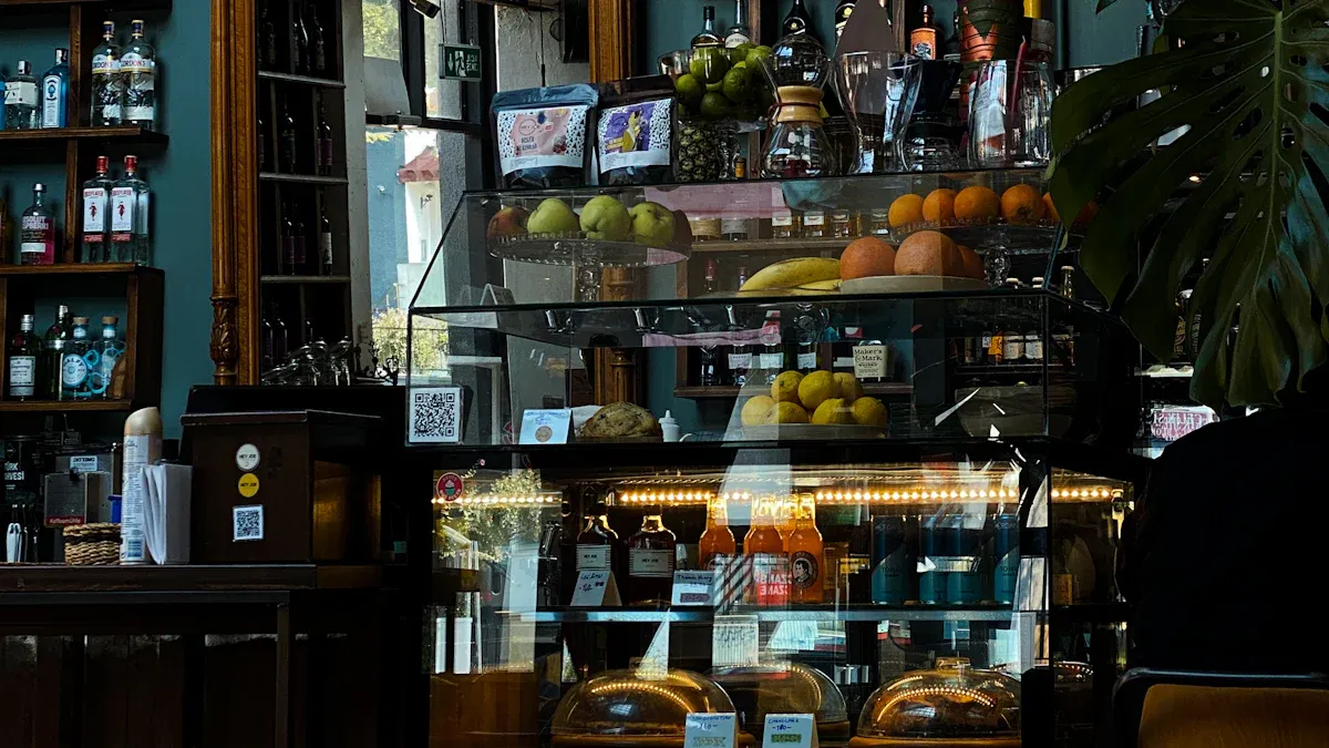 Idées de vitrines à café pour une boutique au look époustouflant
