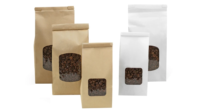 Paper window bags make your premium coffee stand out