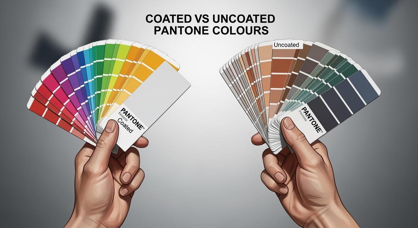 Qual è la differenza tra i colori Pantone patinati e non patinati?